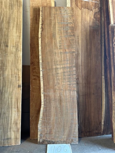 Parota Slab #106 One Live Edge | Tropical Exotic Hardwoods
