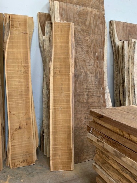 Teak Slab Live Edge #112 | Tropical Exotic Hardwoods