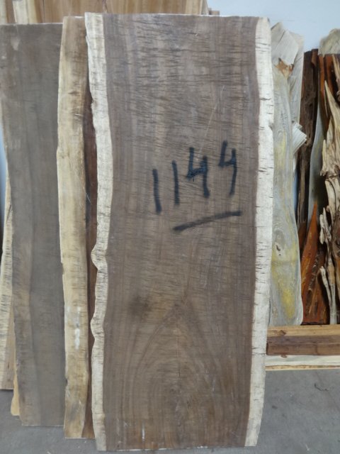 Parota Slab #1144 Live Edge | Tropical Exotic Hardwoods