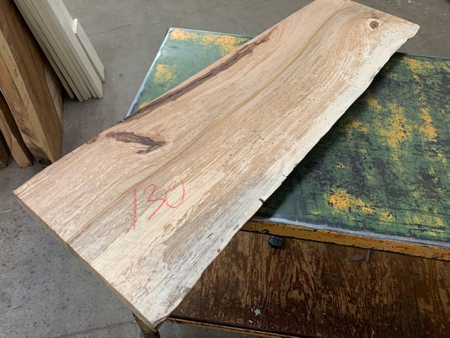 Spalted Mango Slab #130 One Live Edge | Tropical Exotic Hardwoods