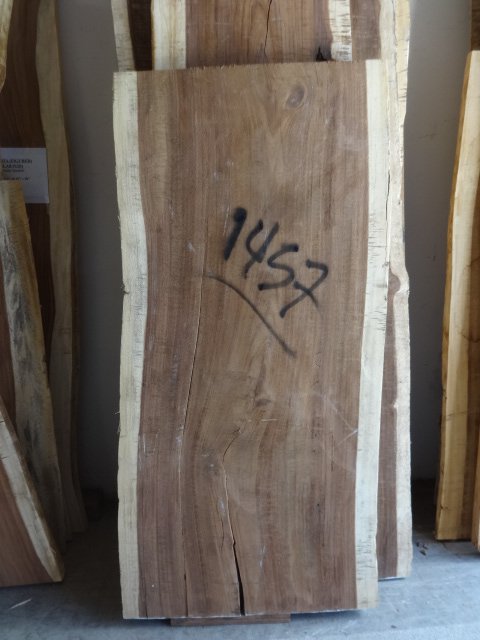 Parota Slab #1457 Live Edge | Tropical Exotic Hardwoods