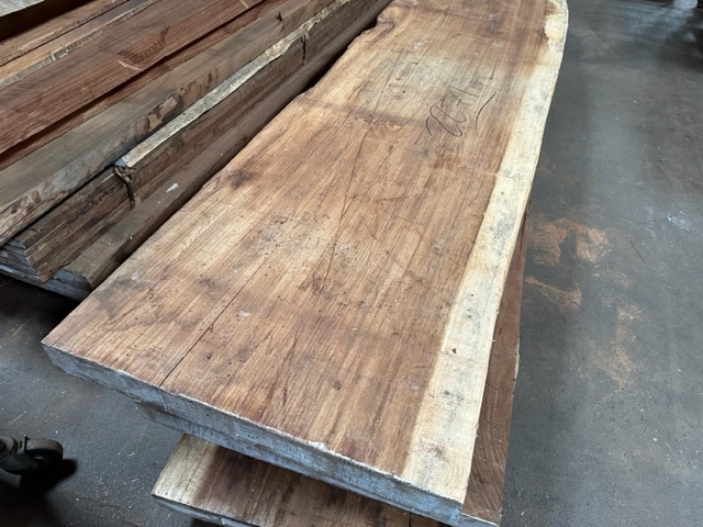 Parota Slab #2271 One Live Edge | Tropical Exotic Hardwoods