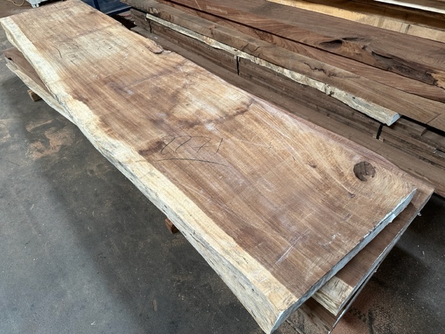 Parota Slab #2271 One Live Edge | Tropical Exotic Hardwoods