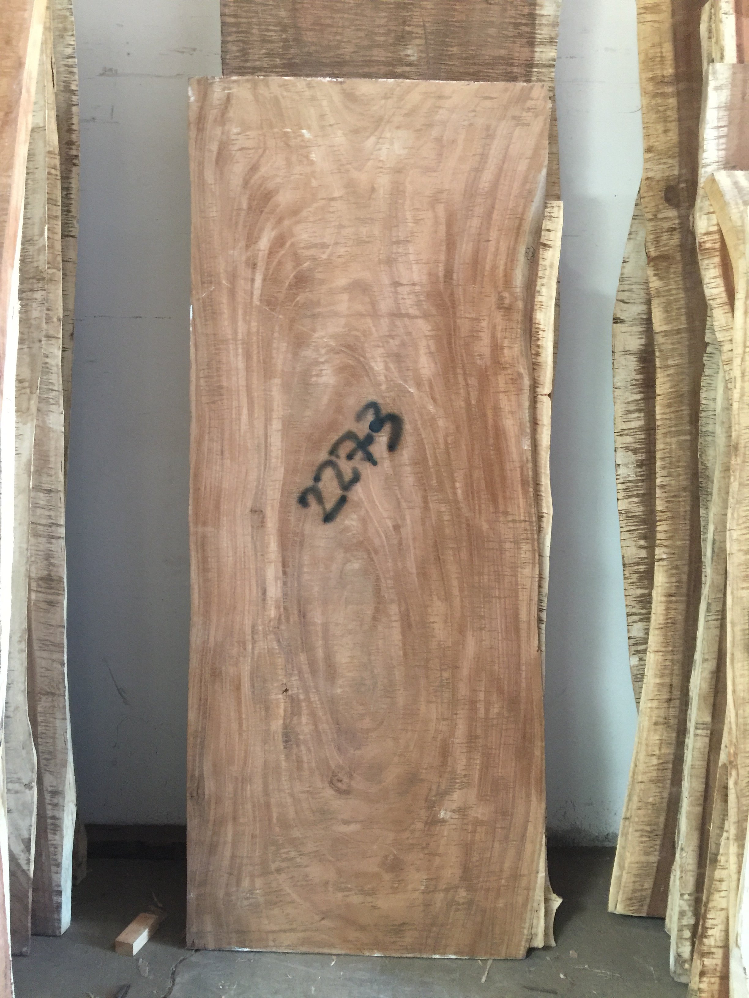 Parota Slab #2273 One Live Edge | Tropical Exotic Hardwoods