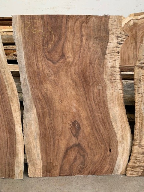 Parota Slab #2601 Live Edge | Tropical Exotic Hardwoods