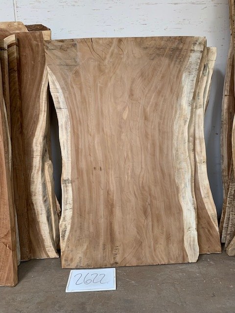 Parota (Guanacaste) Slab #2622Live Edge | Tropical Exotic Hardwoods