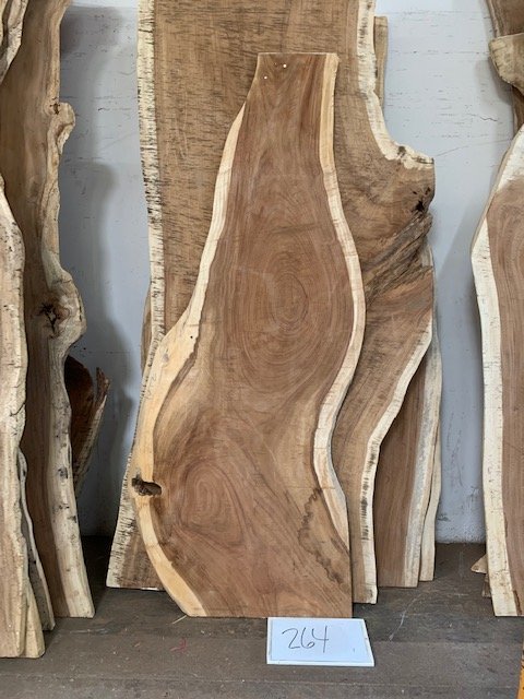 Parota Slab #264 Live Edge | Tropical Exotic Hardwoods