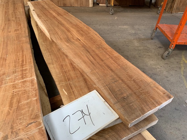 Parota Slab #274 One Live Edge | Tropical Exotic Hardwoods