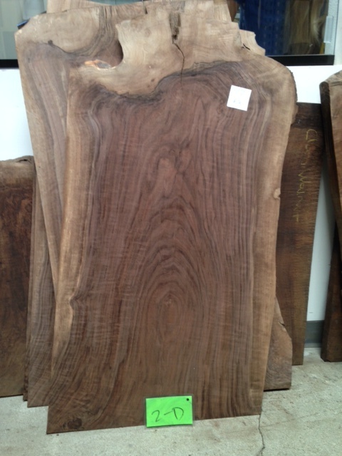 Claro Walnut Slab #2-D Flitch | Tropical Exotic Hardwoods