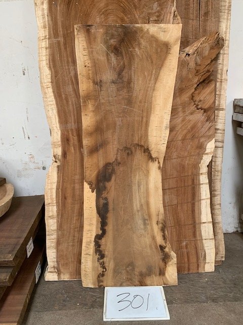 Parota Slab #301 Live Edge | Tropical Exotic Hardwoods