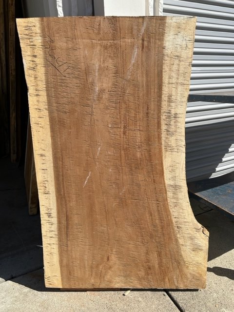 Parota Slab #3641 Live Edge | Tropical Exotic Hardwoods