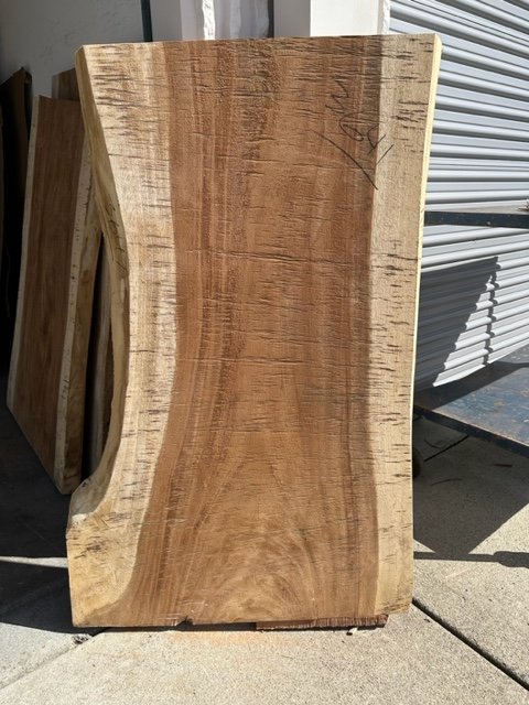 Parota Slab #3641 Live Edge | Tropical Exotic Hardwoods