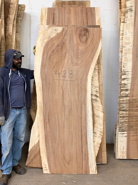 Parota Slab #428 Live Edge | Tropical Exotic Hardwoods