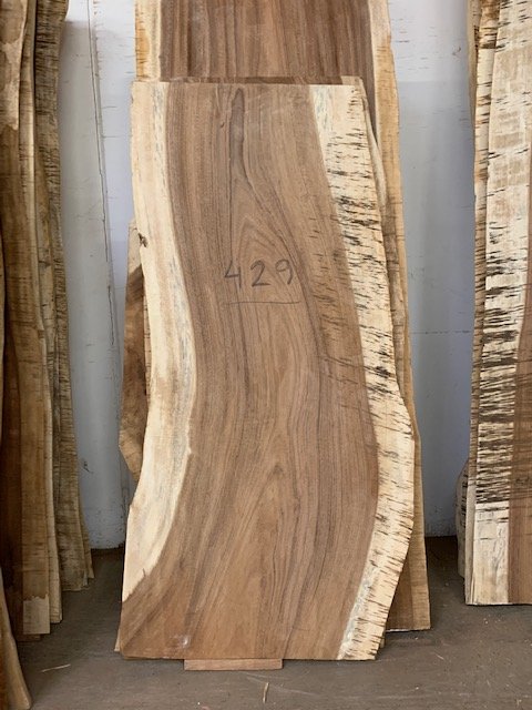 Parota Slab #429 Live Edge | Tropical Exotic Hardwoods