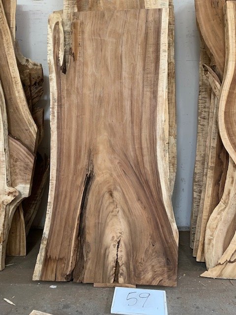 Parota Slab #59 Live Edge | Tropical Exotic Hardwoods