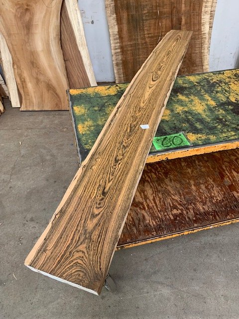 Bocote Slab #60 (1 Live Edge) | Tropical Exotic Hardwoods