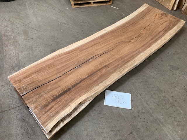 Parota Slab #98 Live Edge | Tropical Exotic Hardwoods