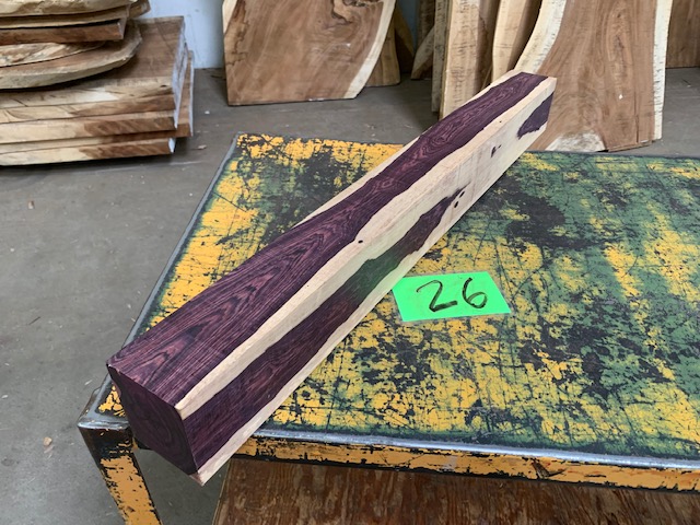 Mexican Kingwood (Camatillo) Log BMK26 | Tropical Exotic Hardwoods