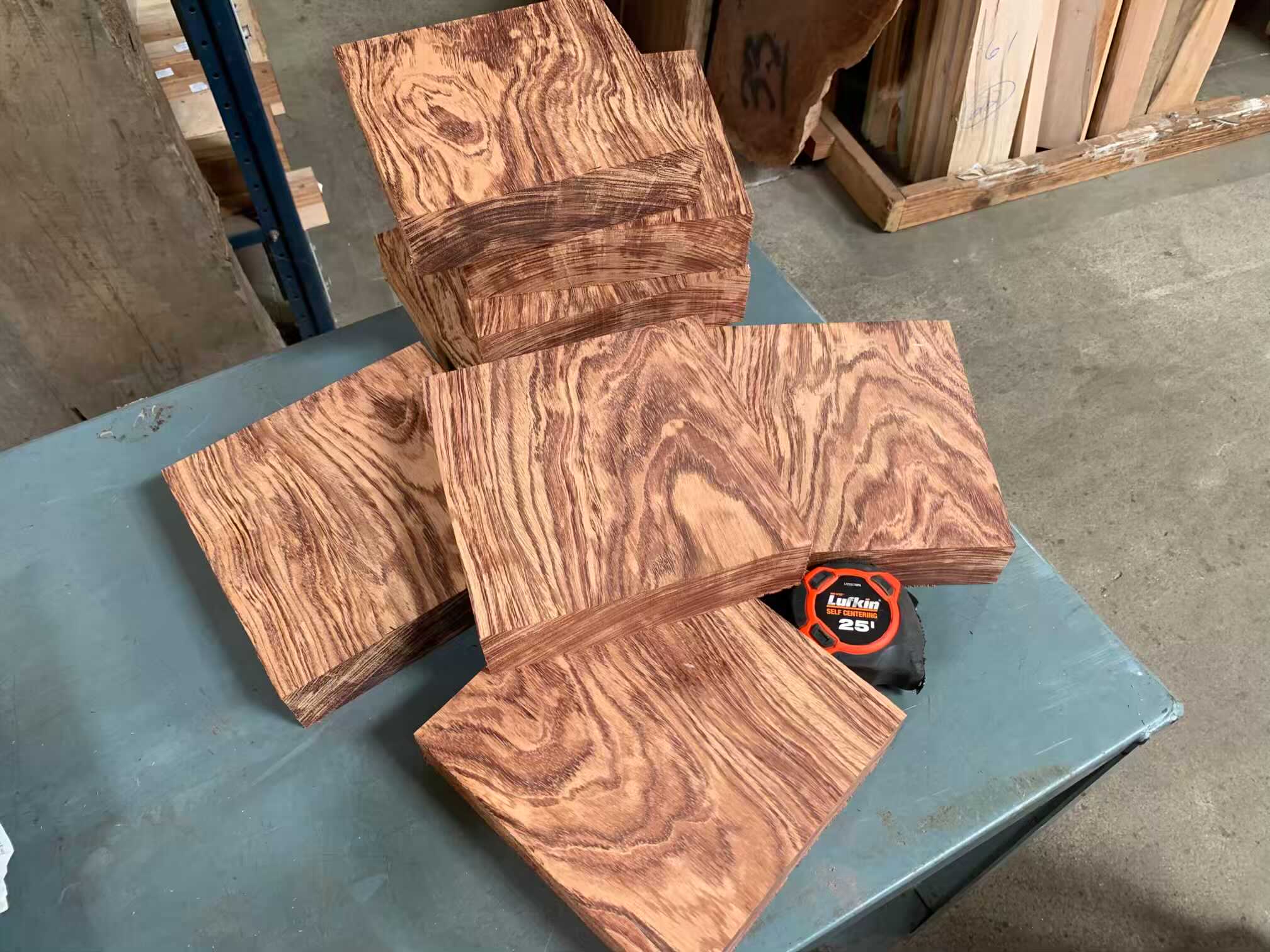3 pcs 1.75" x 8" x 8" Bubinga Bowl Blank | Tropical Exotic Hardwoods