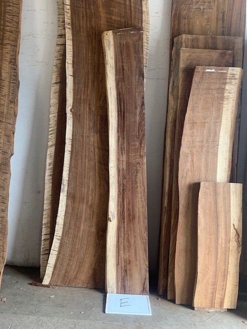 Parota Slab #E One Live Edge | Tropical Exotic Hardwoods