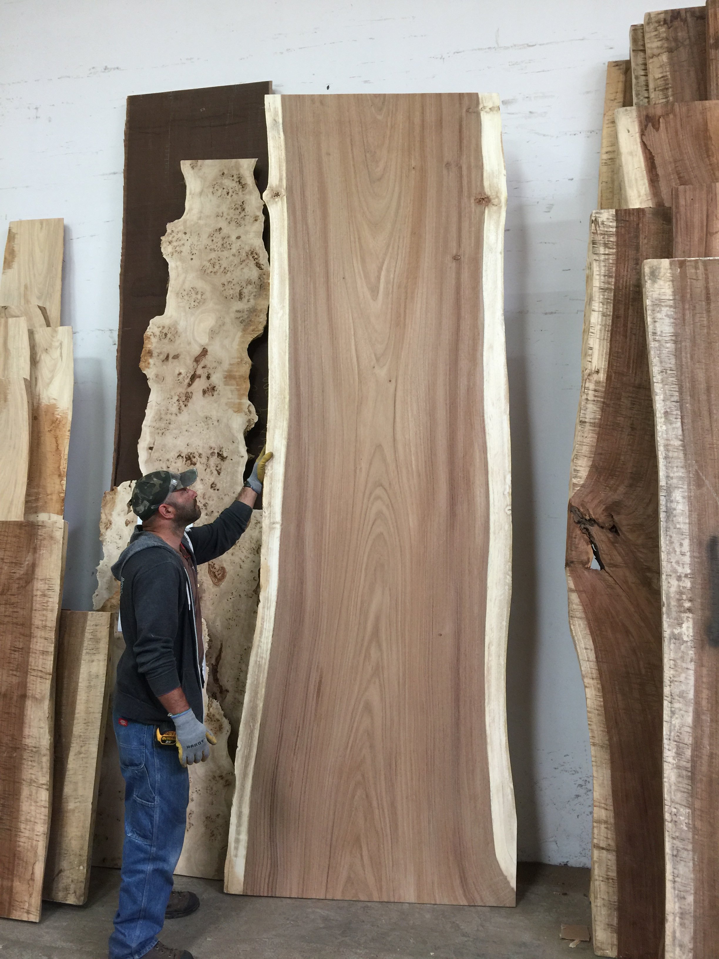 Parota Slab #5221 Live Edge | Tropical Exotic Hardwoods