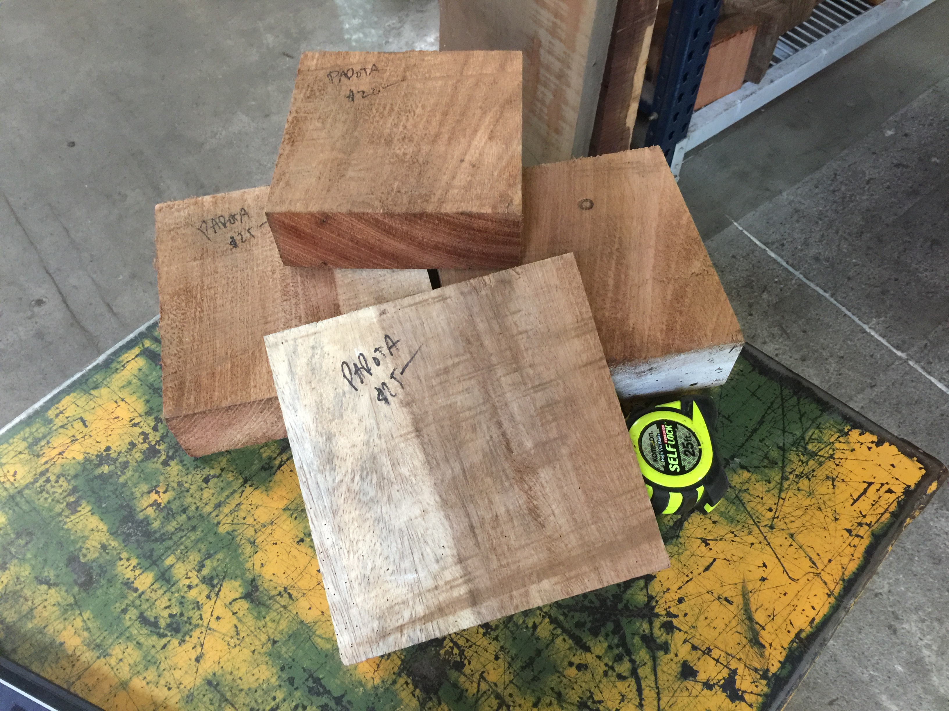 Parota 4 pcs Pack #126 | Tropical Exotic Hardwoods