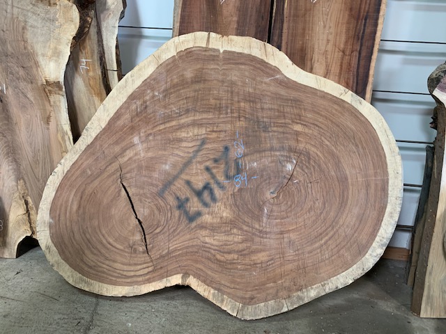 Parota Slab #2147 Round | Tropical Exotic Hardwoods