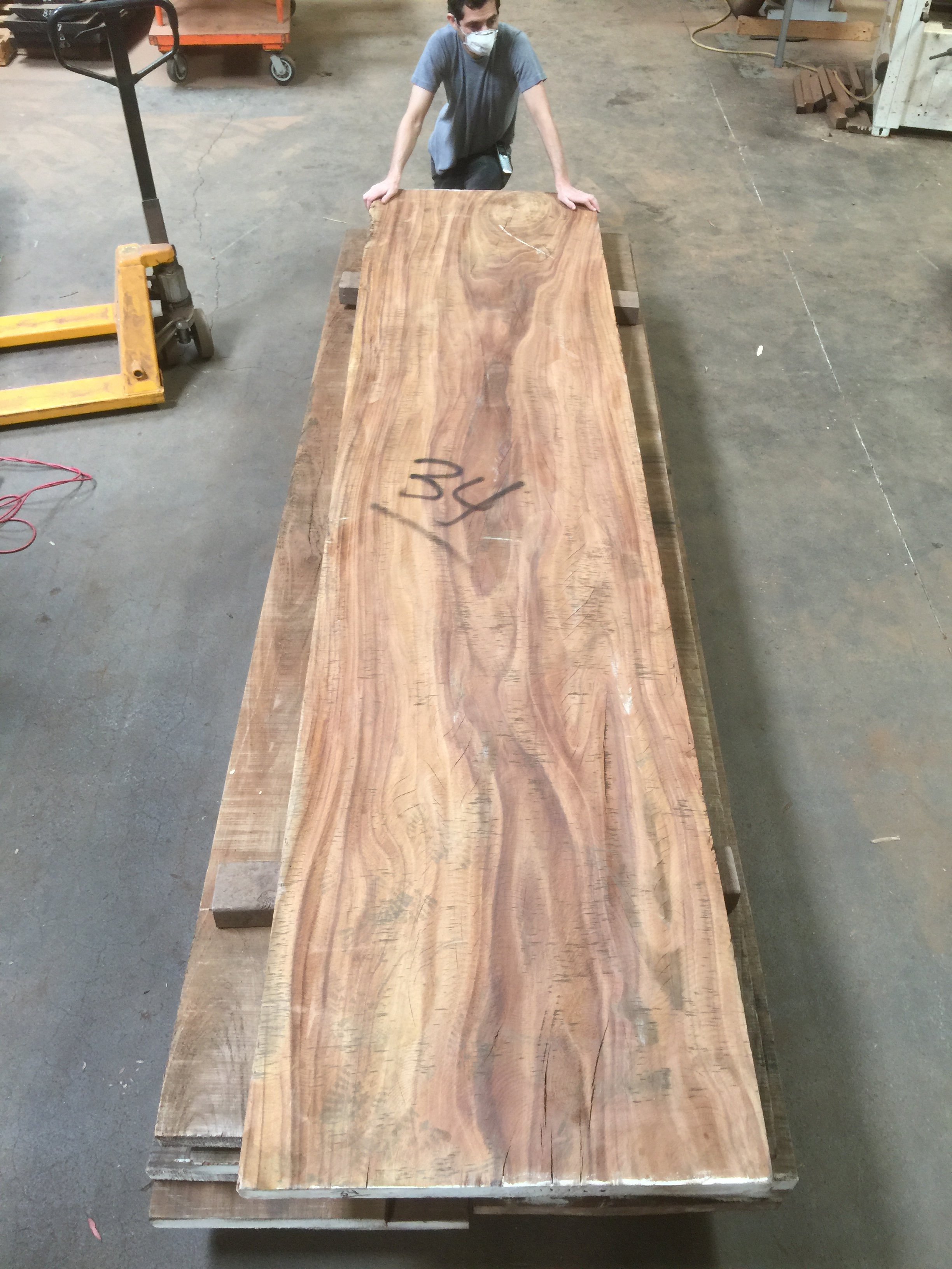 Parota Slab #34 Straight Edge | Tropical Exotic Hardwoods