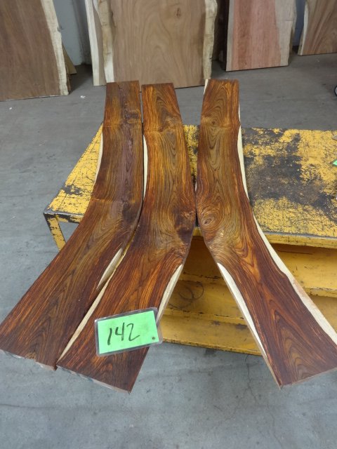 Cocobolo Lumber (select) LCHF142 (3 pcs) | Tropical Exotic Hardwoods