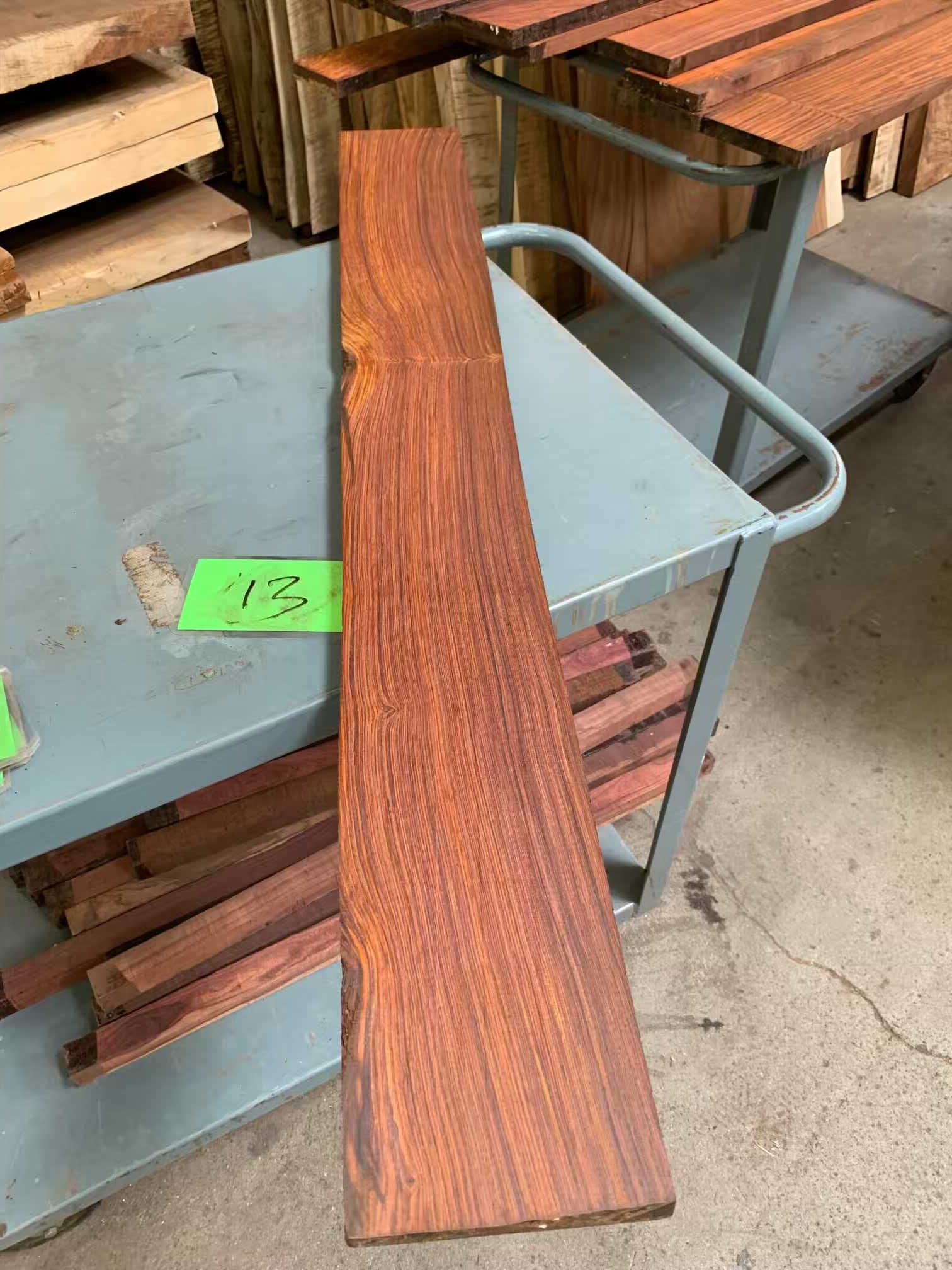 Cocobolo Lumber (Vertical Grain) LCM13A | Tropical Exotic Hardwoods