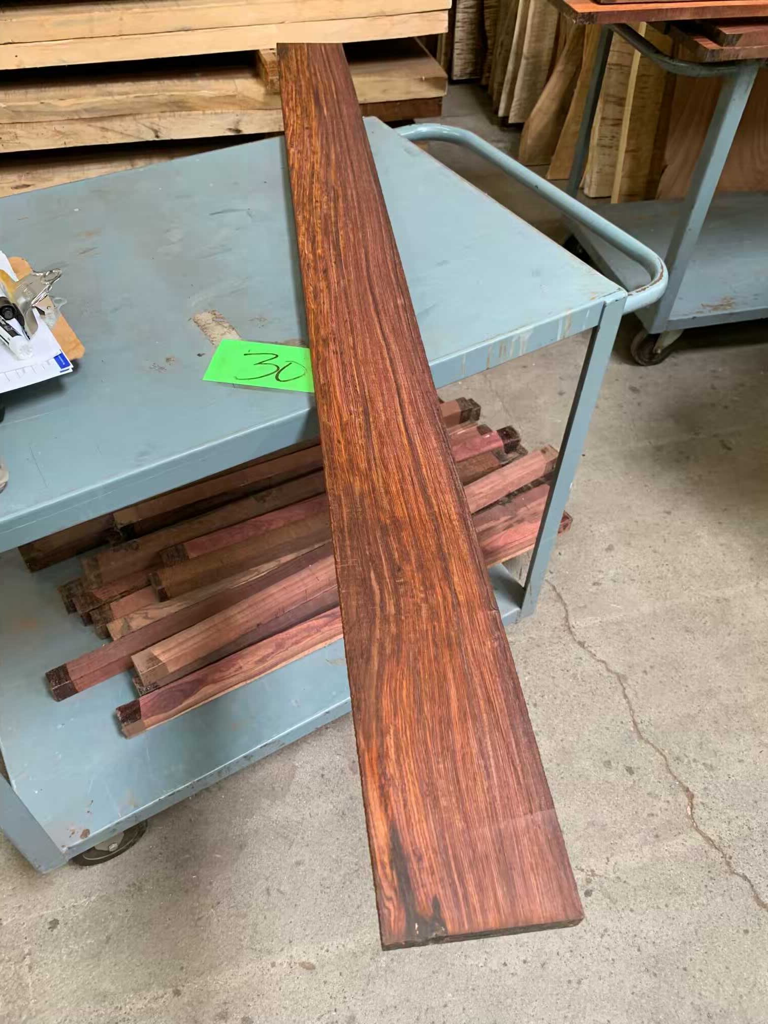 Cocobolo Lumber (Vertical Grain) LCM30 | Tropical Exotic Hardwoods