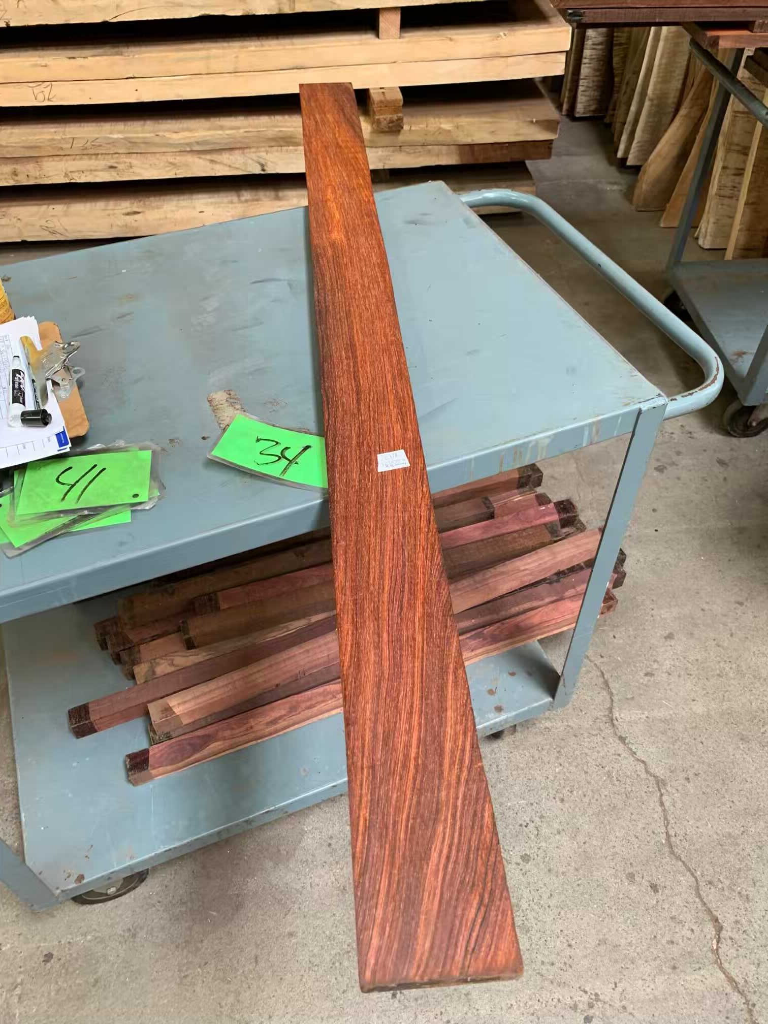 Cocobolo Lumber (Vertical Grain) LCM34 | Tropical Exotic Hardwoods