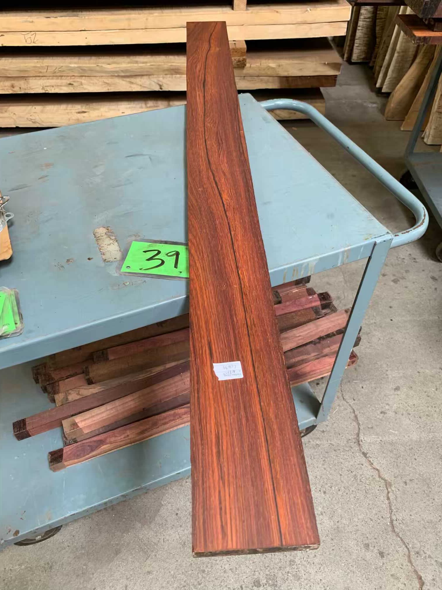 Cocobolo Lumber Vertical Grain Lcm39 Tropical Exotic Hardwoods 0309
