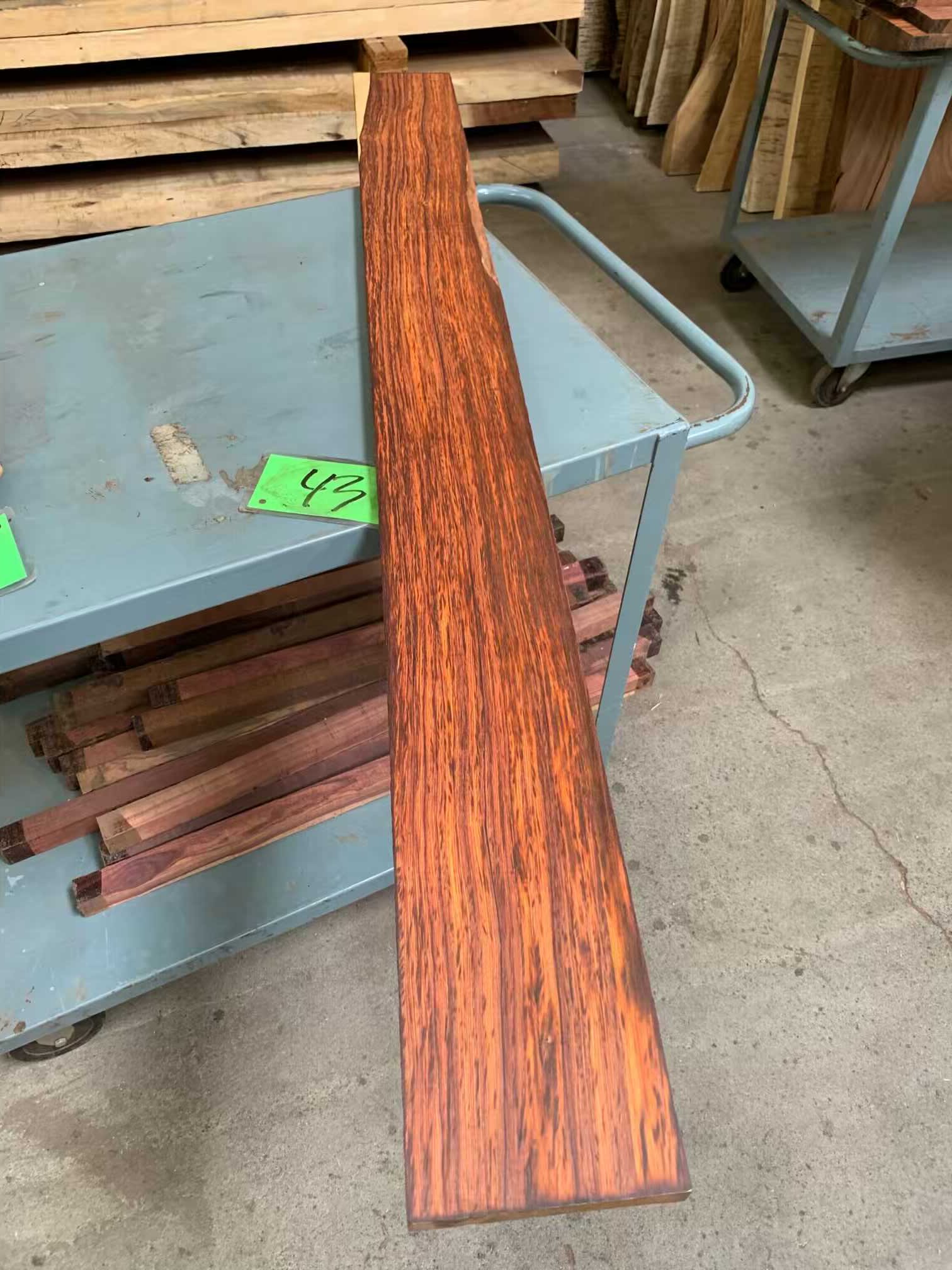 Cocobolo Lumber (Vertical Grain) LCM43 | Tropical Exotic Hardwoods