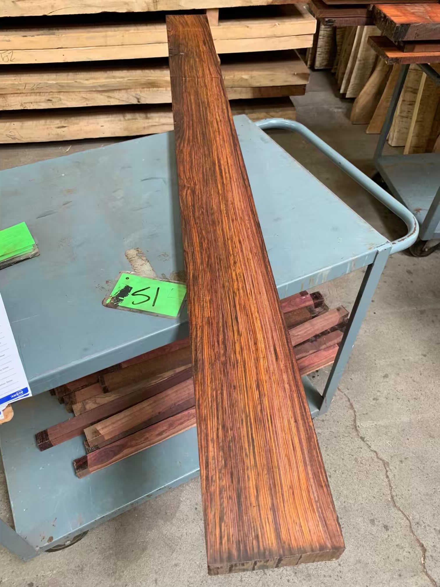 Cocobolo Lumber (Vertical Grain) LCM51 | Tropical Exotic Hardwoods