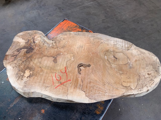 Spalted Mango Slab #104 Round | Tropical Exotic Hardwoods