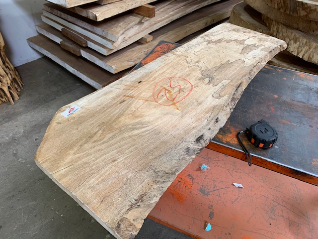 Spalted Mango Slab #25 Live Edge | Tropical Exotic Hardwoods