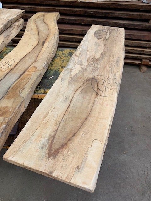 Spalted Mango Slab #33 One Live Edge | Tropical Exotic Hardwoods