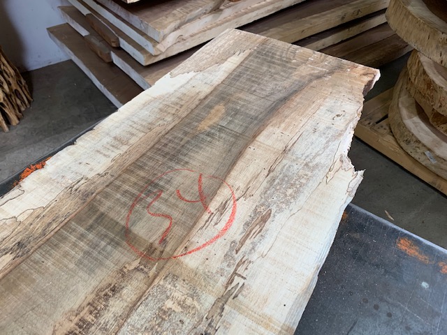 Spalted Mango Slab #34 Live Edge | Tropical Exotic Hardwoods