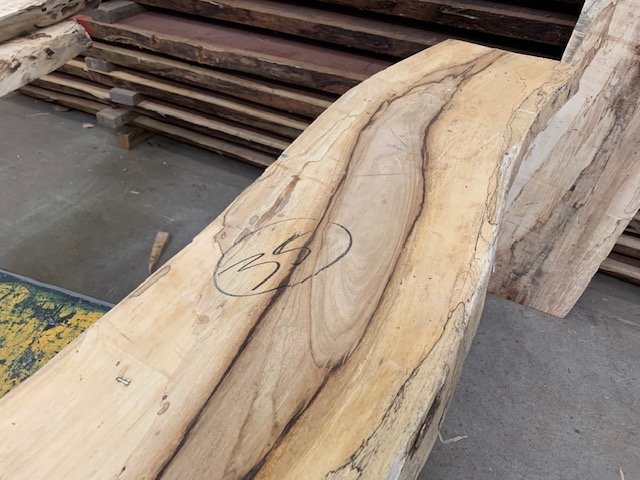 Spalted Mango Slab #35 Live Edge | Tropical Exotic Hardwoods