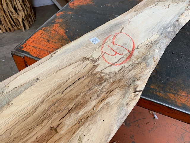 Spalted Mango Slab #45 Live Edge | Tropical Exotic Hardwoods