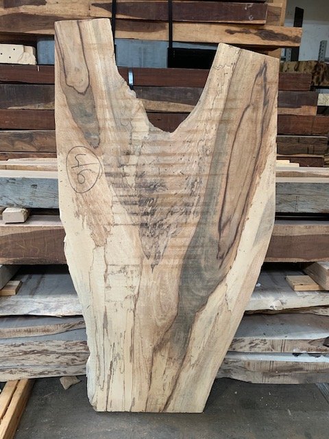 Spalted Mango Slab #46 Live Edge | Tropical Exotic Hardwoods