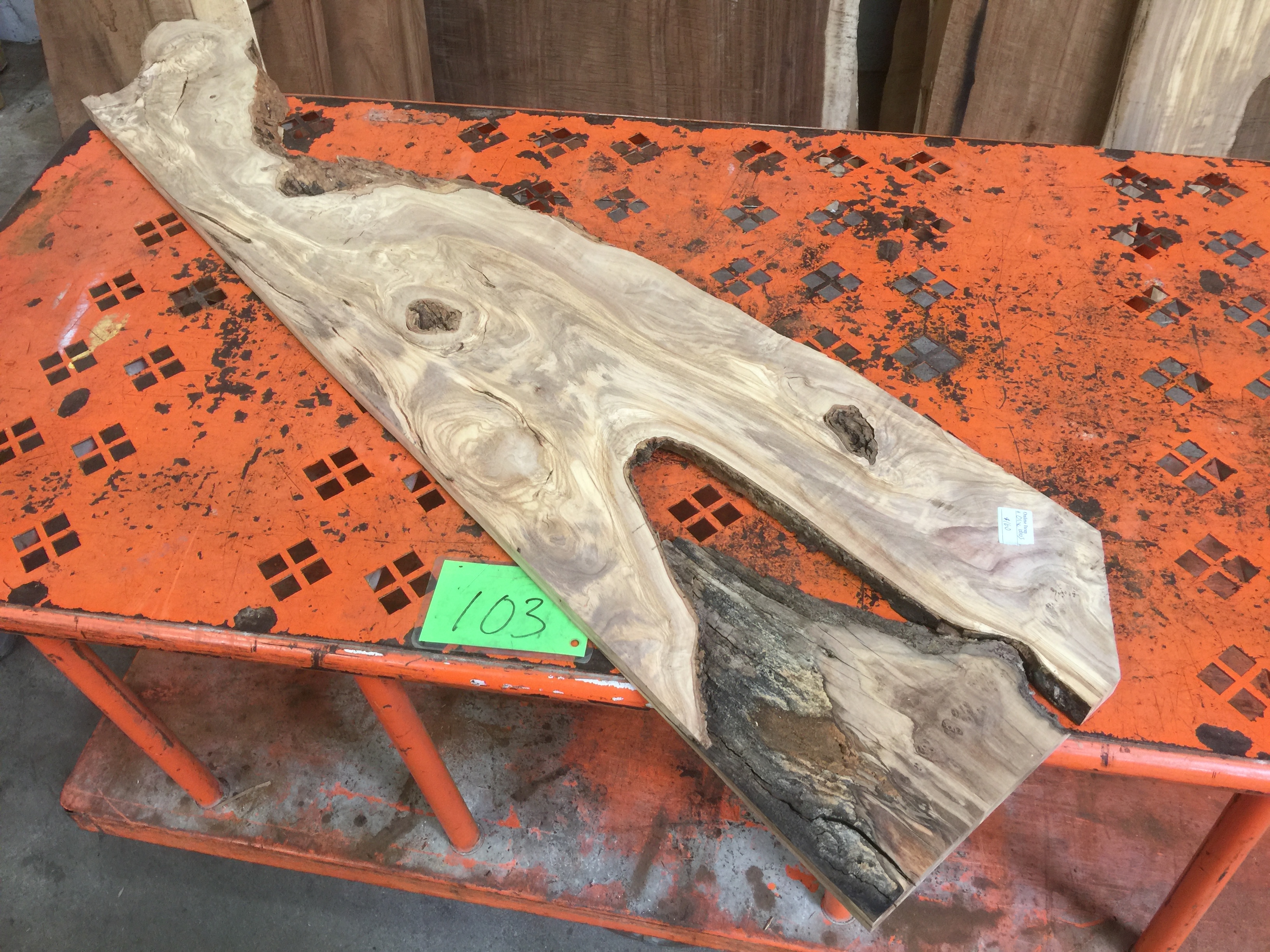 Olive Slab #103 (Italian) | Tropical Exotic Hardwoods