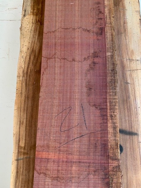 Padauk (Padouk) Slab #21 One Live Edge | Tropical Exotic Hardwoods