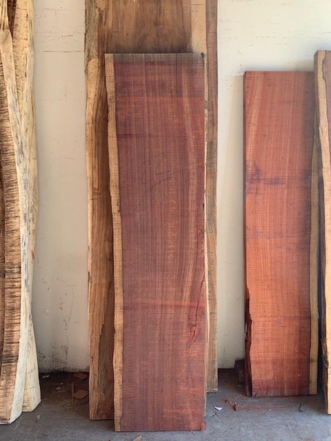 Padauk (Padouk) Slab #22 One Live Edge | Tropical Exotic Hardwoods