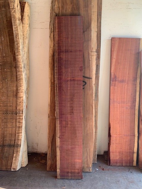 Padauk (Padouk) Slab #24 One Live Edge | Tropical Exotic Hardwoods