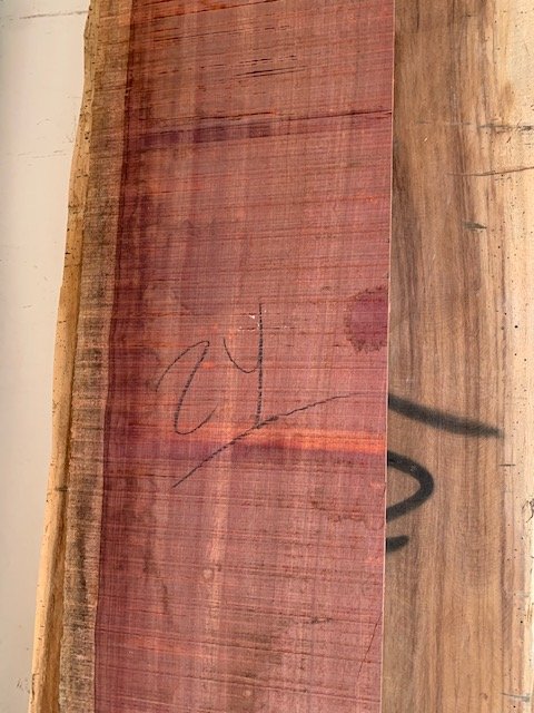 Padauk (Padouk) Slab #24 One Live Edge | Tropical Exotic Hardwoods