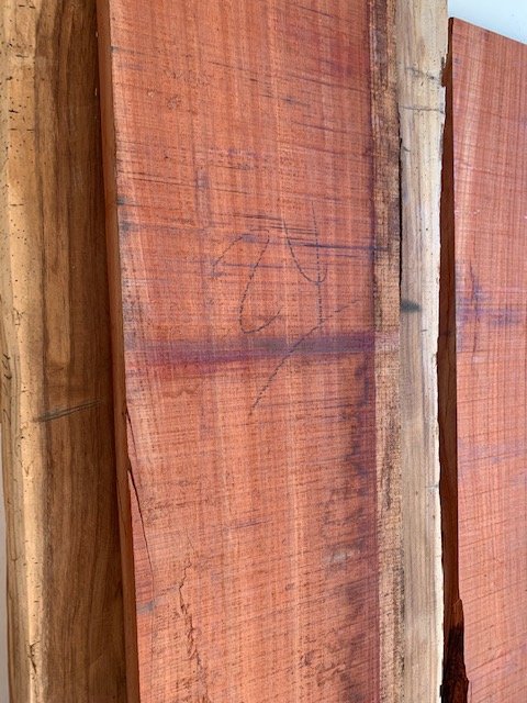 Padauk (Padouk) Slab #24 One Live Edge | Tropical Exotic Hardwoods