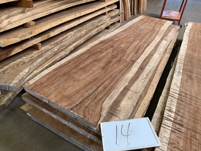 Parota Slab #14 Live Edge | Tropical Exotic Hardwoods