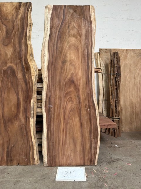 Parota (Guanacaste) Slab #211 Live Edge | Tropical Exotic Hardwoods